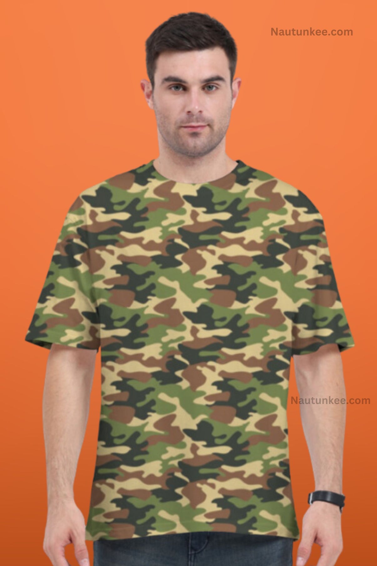 Military Camouflage Oversized T-Shirt – Nautunkee